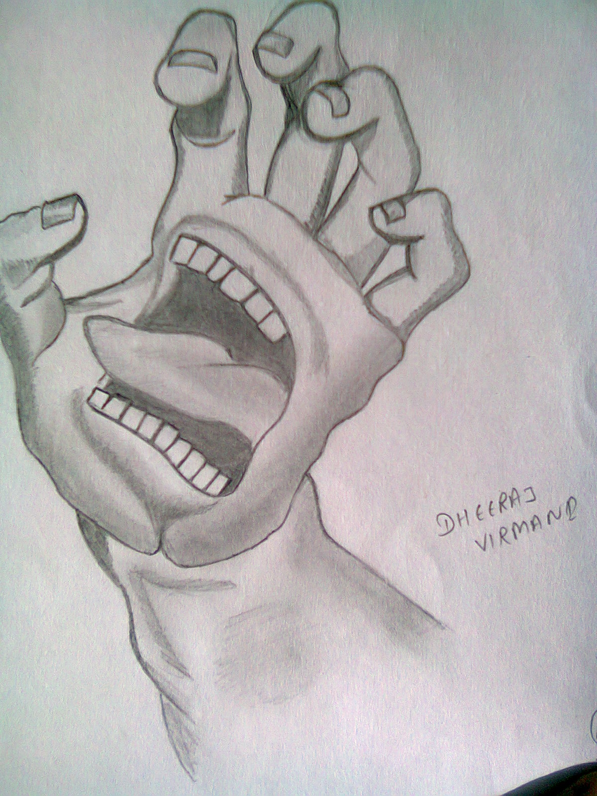Creative Hand Pencil Sketch Desi Painters Creative Hand Pencil Sketch Desi Painters